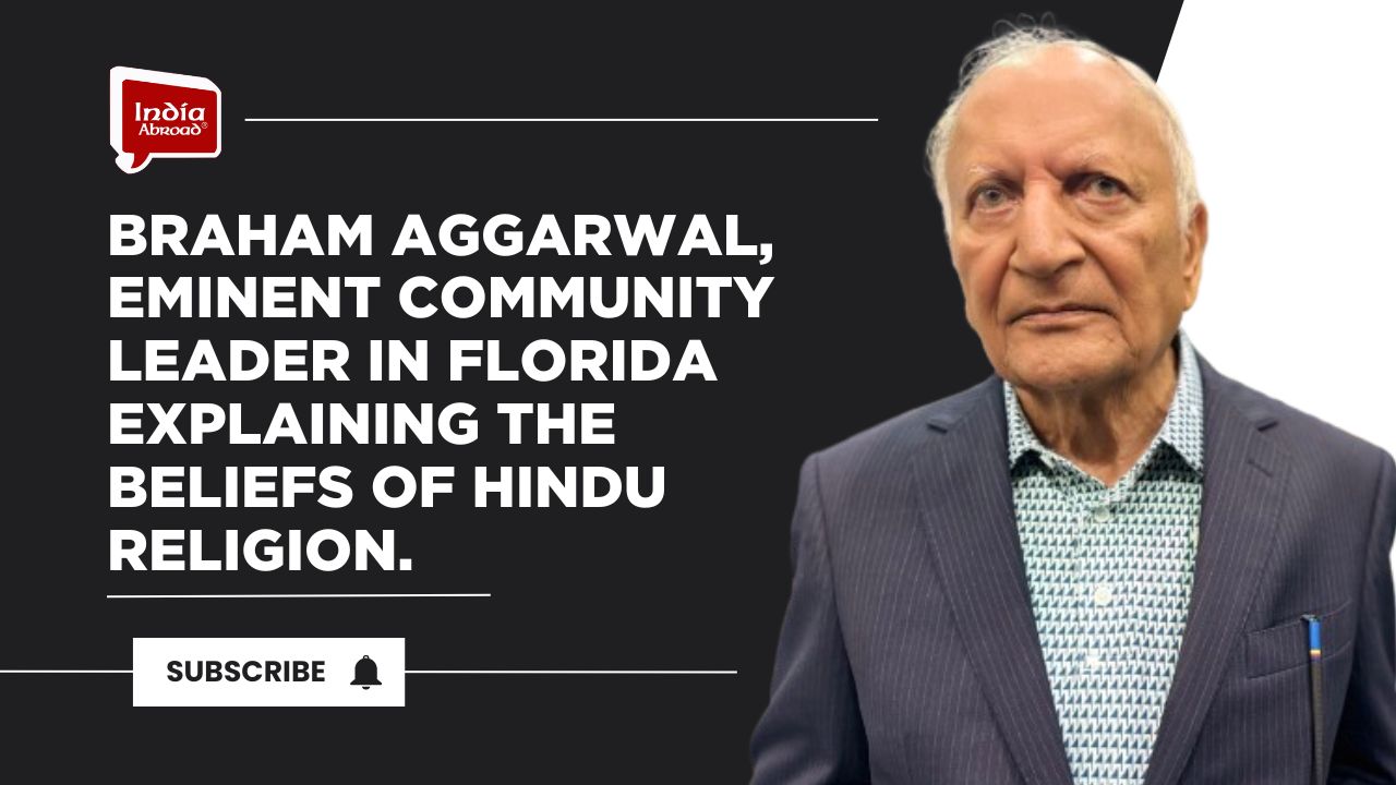 Florida community leader BRAHAM AGGARWAL explaining the beliefs of ...