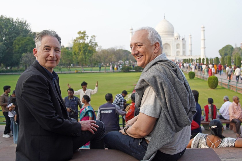 American physicist and exNASA astronaut in awe of the Taj Mahal